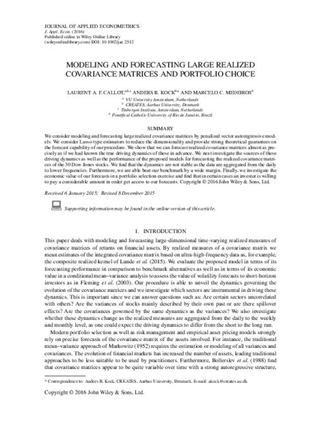 pdf modeling and forecasting large realized covariance matrices and
