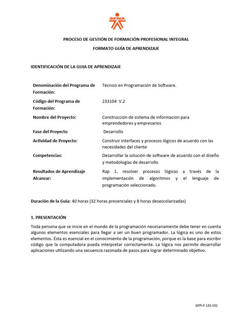 guia 03 lÓgica de programaciÓn y algoritmos pdf algoritmos