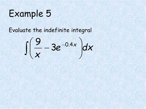 PPT Indefinite Integrals PowerPoint Presentation Free Download ID