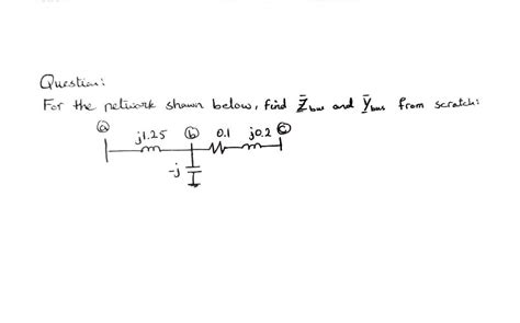solved question for the network shown below find z bus and