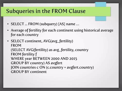 Nested Queries Lecture Pdf