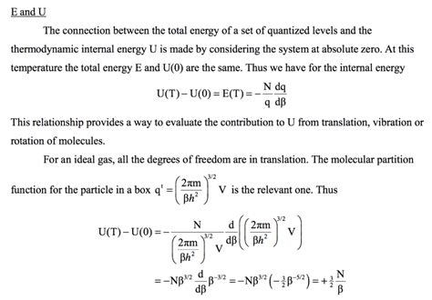 solved 5 starting from the molecular partition function q