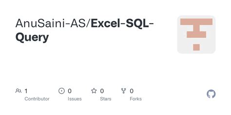 Github Anusaini Asexcel Sql Query