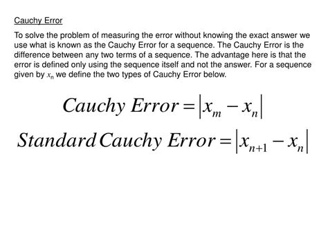 Ppt Error Measurement And Iterative Methods Powerpoint Presentation