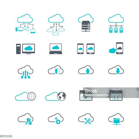 Cloud Computing Icon Set Stock Illustration Download Image Now
