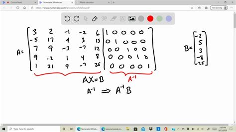 SOLVED Solve The Matrix Equation A X B For X By Finding A Given Numerade
