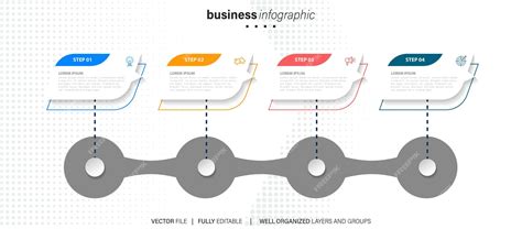 Premium Vector Organizational Goals Infographic Chart Design Template Set Editable Infochart