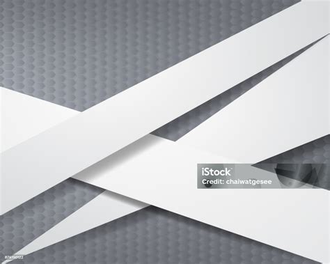 텍스처를 추상적인 기하학적 흰색과 회색 컬러 기술 현대 미래 배경 벡터 일러스트 레이 션 0명에 대한 스톡 벡터 아트 및 기타