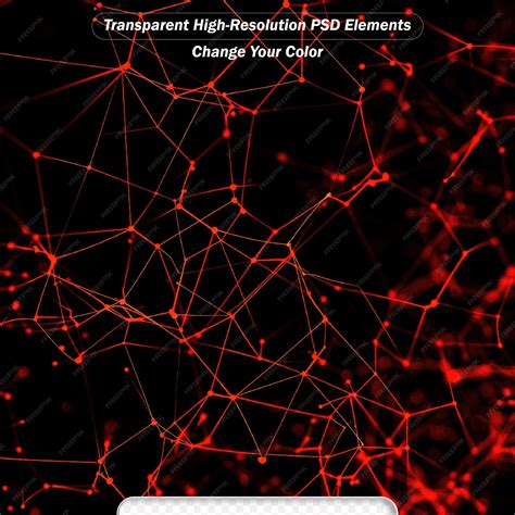 Premium Psd Abstract Digital Red Background Big Data Visualization