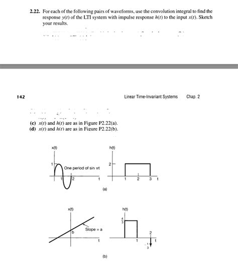 Solved 222 For Each Of The Following Pairs Of Waveforms