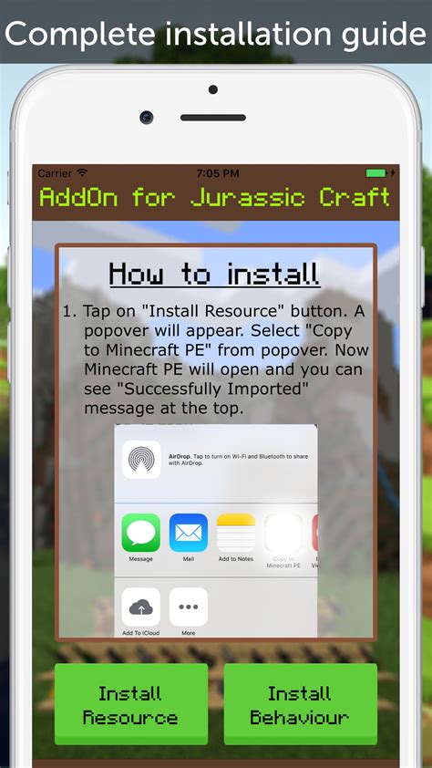 Jurassic Craft Addon For Minecraft Pocket Edition For Iphone Download