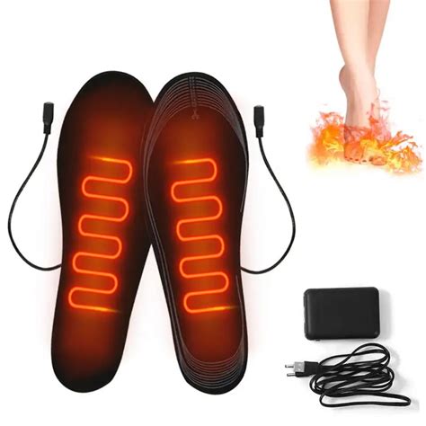 Usb 온열 신발 안창 전기 발 보온 패드 발 보온 양말 패드 매트 겨울 야외 스포츠 온열 깔창