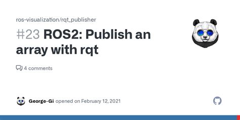 ROS Publish An Array With Rqt Issue Ros Visualization Rqt Publisher GitHub