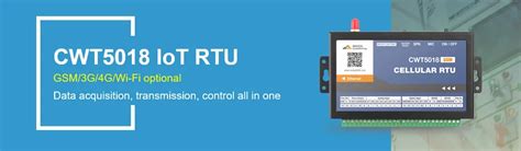 Cwt5018 4di 8ai 2do Rs485 Gsm Gprs 4g Ethernet Wi Fi Modbus Rtu Tcp Mq