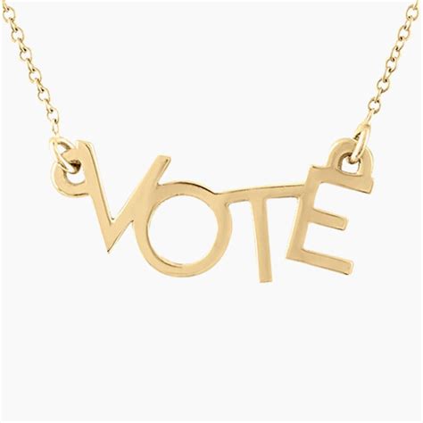 The Original Vote Necklace Mazi New York Fine Jewelry