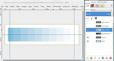 Mixing Color On GIMP