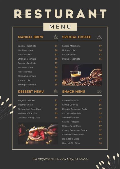 Entry 68 By Omniasoliman1269 For Function Menu Design Take Away And