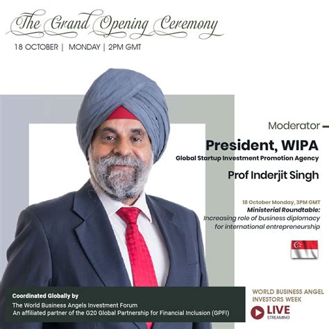 Prof Inderjit Singh On Linkedin Do Join Us For The Angels Week Of The Wbaf 16 Comments