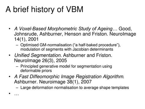 Ppt Voxel Based Morphometry With Unified Segmentation Powerpoint