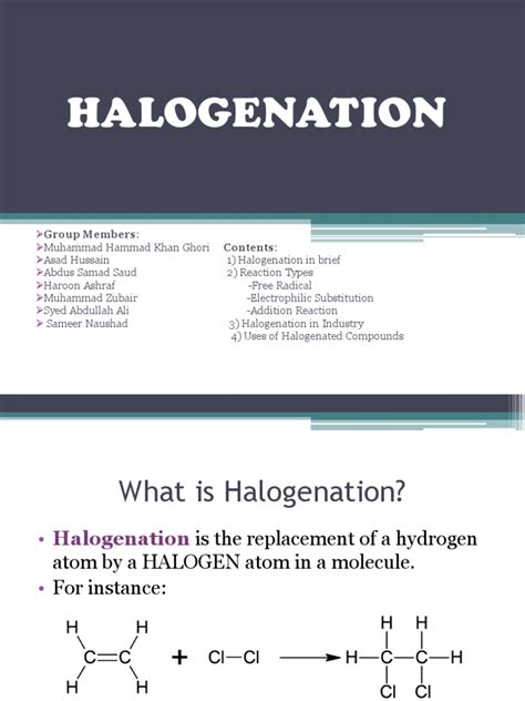 Halogenation Pdf Chemical Reactions Hydrocarbons
