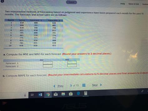 Solved Help Save Andexit Subm Two Independent Methods Of