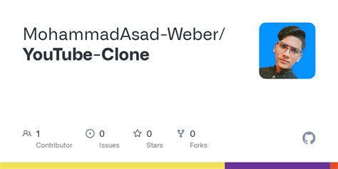 GitHub MohammadAsad Weber YouTube Clone