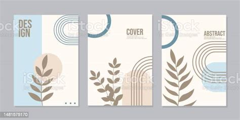 보호 책 표지 세트식물 추상적 인 스타일과 꽃 디자인 노트북 플래너 브로셔 책 카탈로그 카드 초대장 등 벡터 일러스트레이션 광고에 대한 스톡 벡터 아트 및 기타 이미지