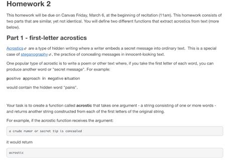 Solved Homework This Homework Will Be Due On Canvas Chegg