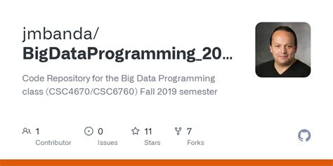 Github Jmbandabigdataprogramming2019 Code Repository For The Big Data Programming Class