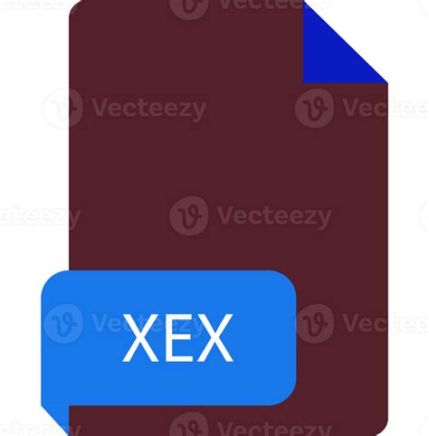 Xex File Extension Icon Crisp Corners Grey Colors Design Element