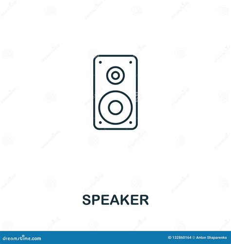 Speaker Creative Icon Simple Element Illustration Speaker Concept