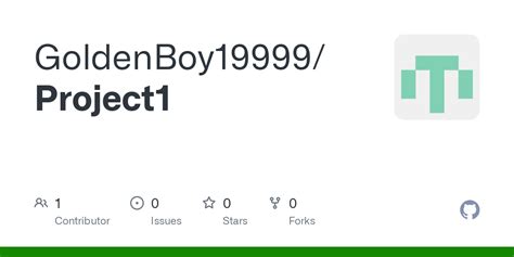 Github Goldenboy19999project1