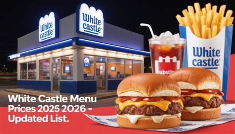 White Castle Menu Prices 2026 Sliders Combos Breakfast And More