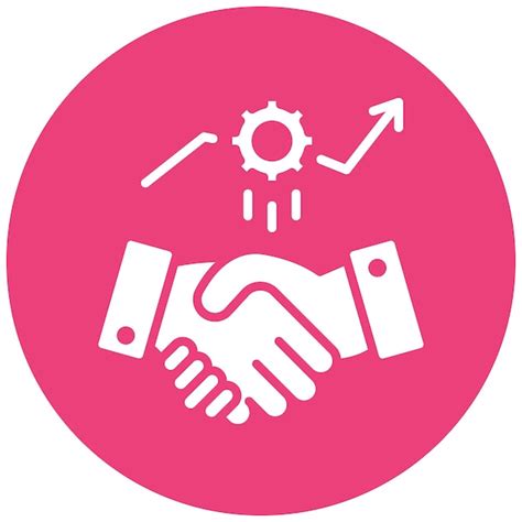 El Icono Del Vector De Sinergia Se Puede Utilizar Para El Conjunto De