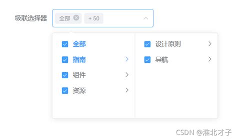 扩展实现element Ui中el Cascader全选功能el Cascader 全选 Csdn博客
