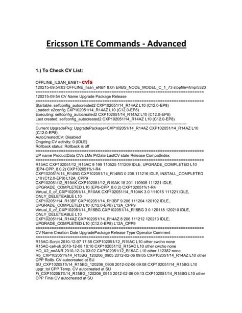 Lte Commands