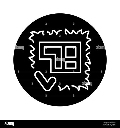 Land Plot Black Line Icon Building Construction Pictogram For Web