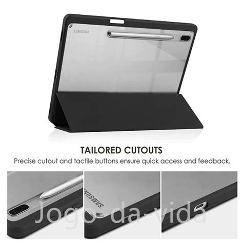 Capa Case Para Acrílico Com Samsung Galaxy Tab S7 Fes7 Lites7 Pluss8 Plus 124 Polegadas