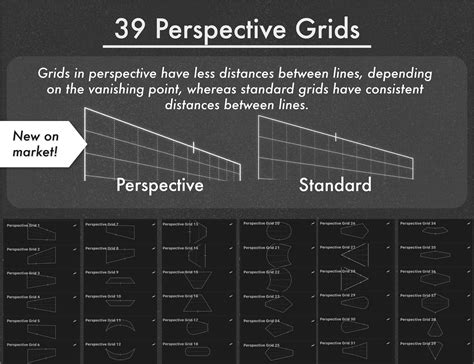 Lettering Grids For Procreate Typography Stamps Collection Guidelines Builder Perspective