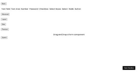 React Formio Codesandbox