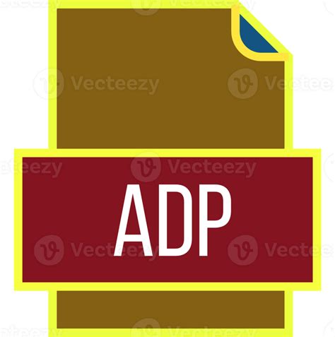 Adp File Icon Fill And Outline Crisp Corners 66496409 Png
