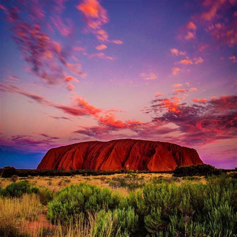 Uluru Sunset Uluru Sunset Viewing Area Kata Tjuta National Park Mick