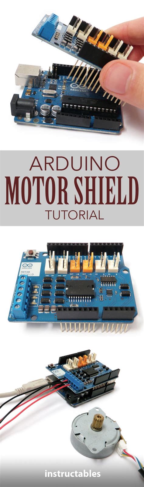 Arduino Motor Shield Tutorial Arduino Motor Arduino Arduino Projects