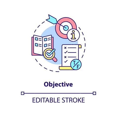 Objective Concept Icon Modern Art General Vector Modern Art General
