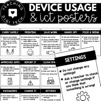 Computer Lab Rules Posters Technology Posters IPad Rules Laptop Rules Computer Lab Rules