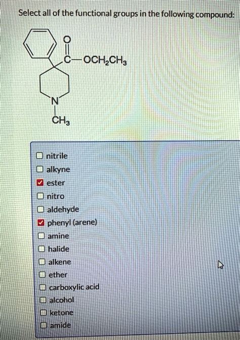 Nitrile Functional Groups