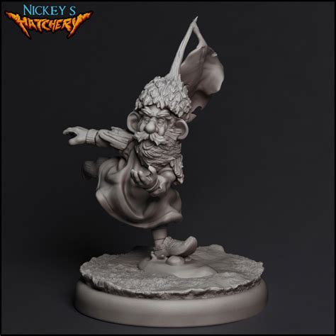 3d printable gnome player 2 the forest league by nickey s hatchery