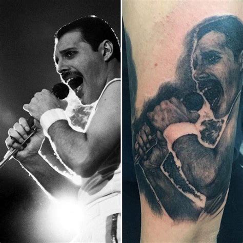 40 Freddie Mercury Tattoo Designs For Men Queen Ink Ideas Freddie Mercury Tattoo Tattoo