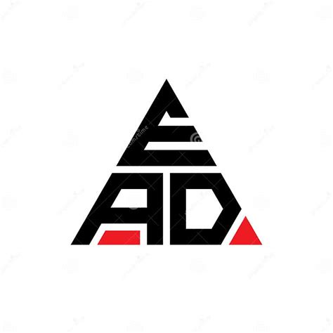 Ead Triangle Letter Logo Design With Triangle Shape Ead Triangle Logo