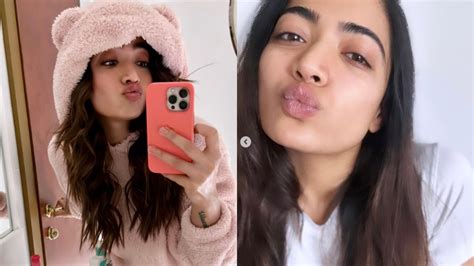 Srivalli Rashmika Mandanna Blows The Sweetest Kisses To Her Fans